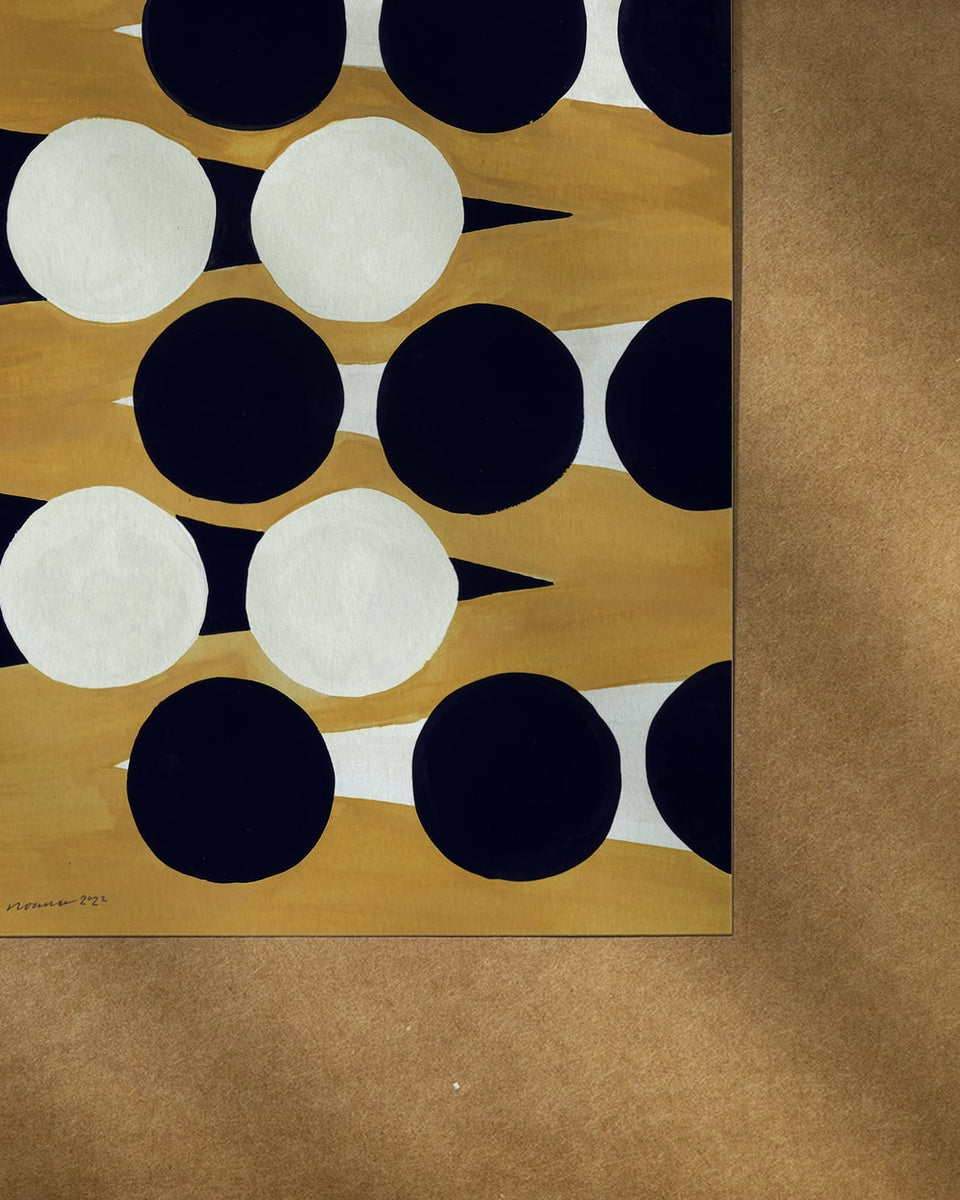 Backgammon Mid Century Art Print – Noama